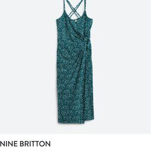 nine britton | Dresses | Nine Britton Valencia Knit Fitted Midi Dress S ...